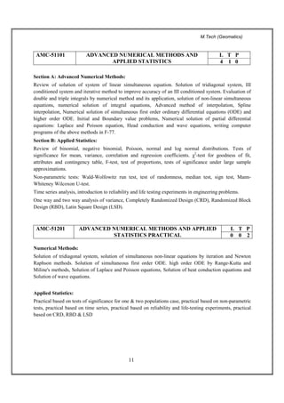 M TECH GEOMATICS COURSE BROCHURE | PDF