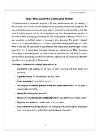 M TECH GEOMATICS COURSE BROCHURE | PDF