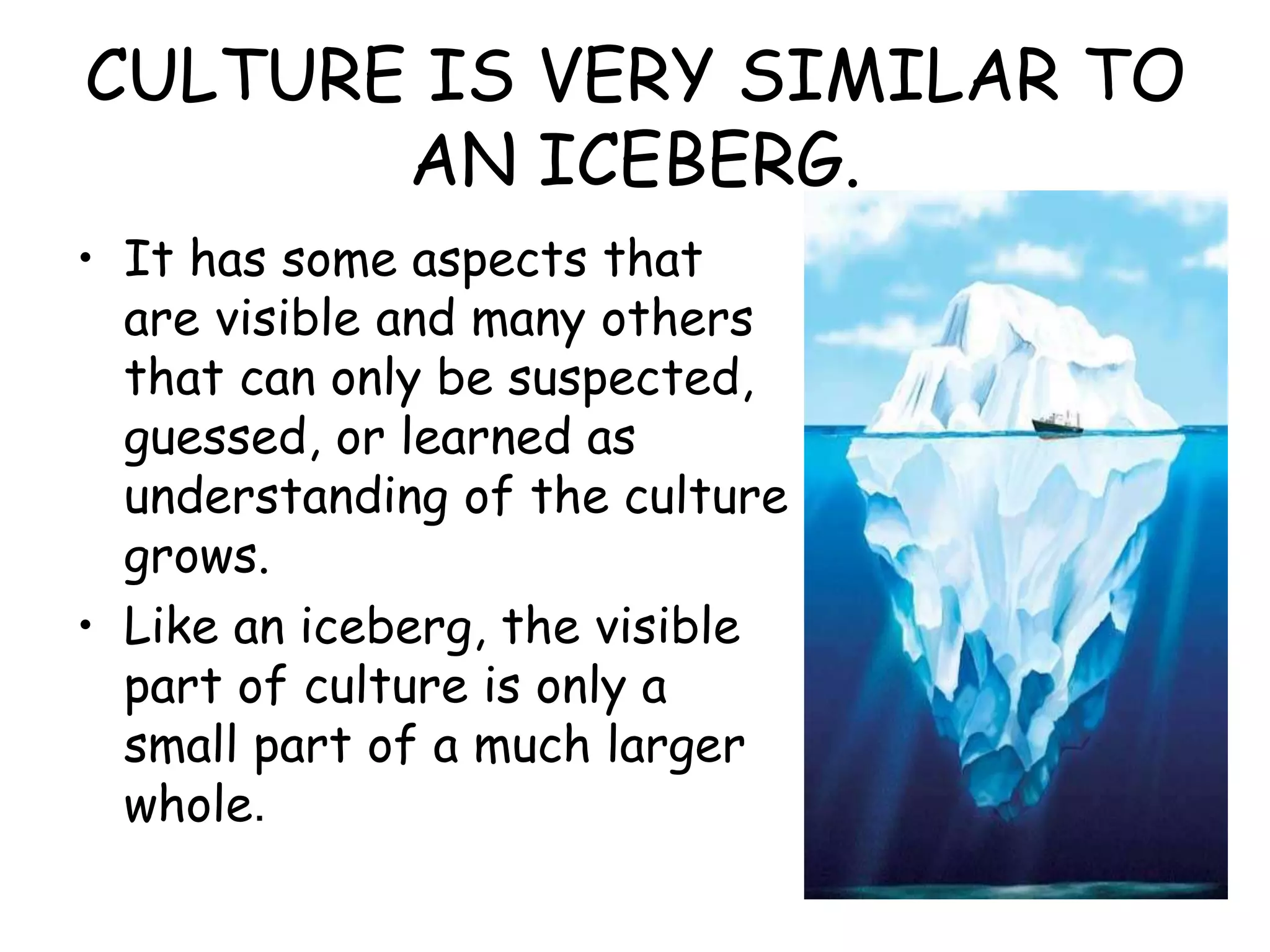 Cultural Iceberg | PPT
