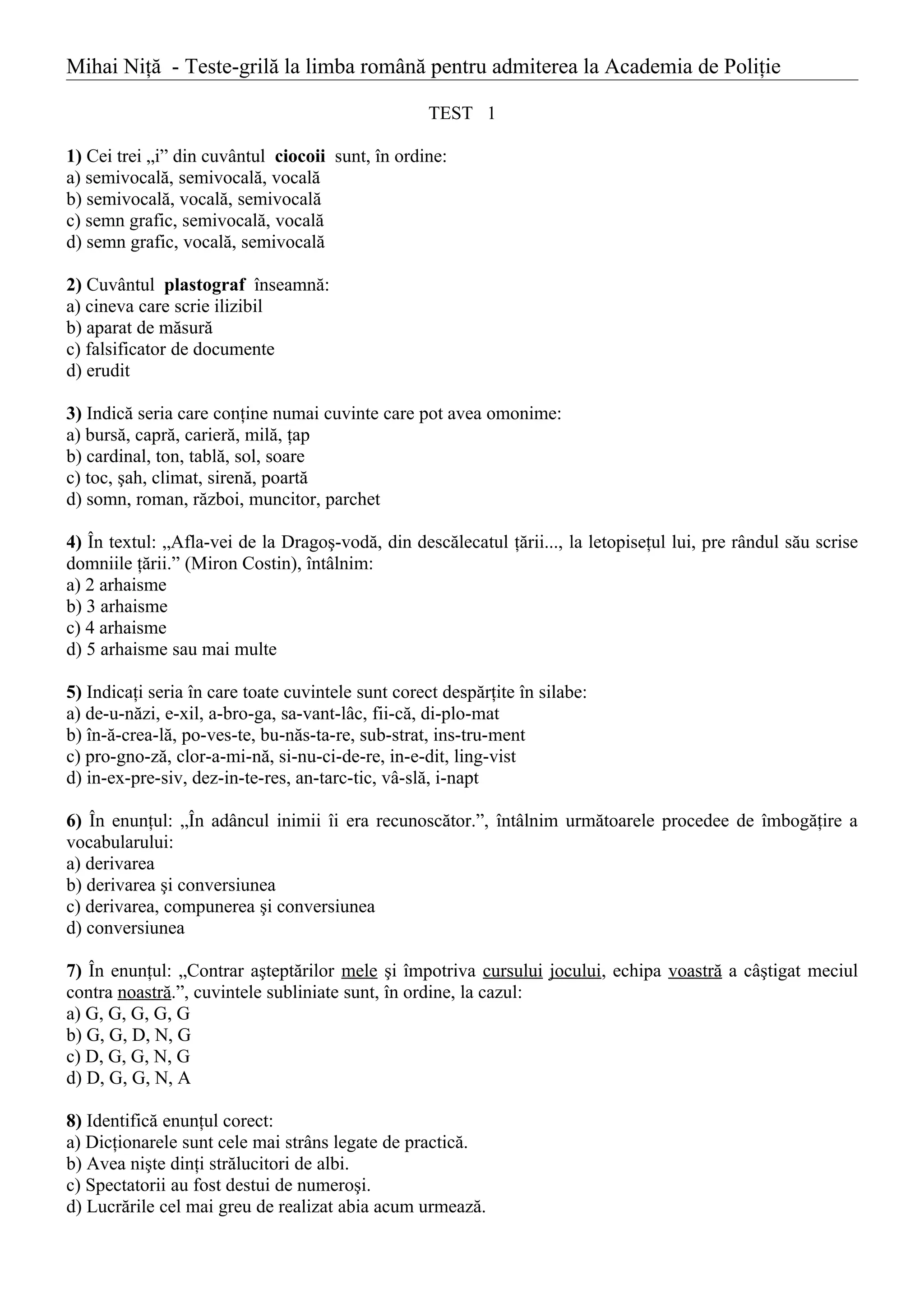 78312714 60855085-teste-grila-la-limba-romana-pentru-academia-de ...
