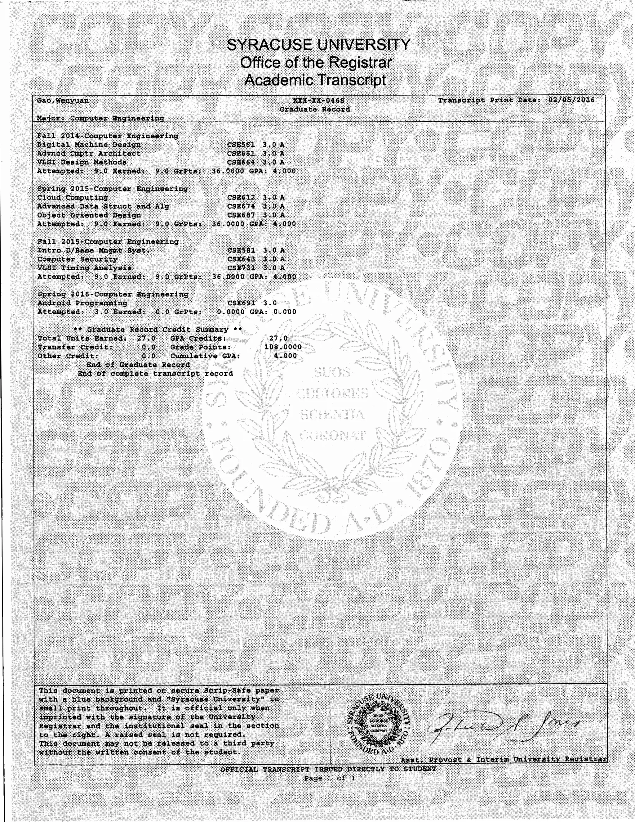 transcript【Wenyuan Gao】 | PDF