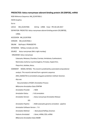 odorant binding of protein ncbi 7836.pdf