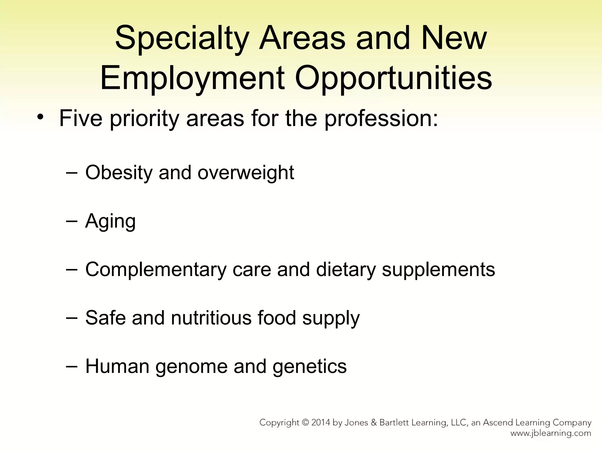 Chapter 2: The Dietetics Profession | PPT