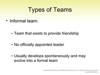 Chapter 3: Joining Together: The Team Approach | PPT