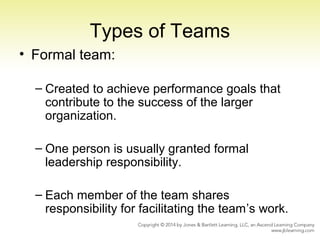 Chapter 3: Joining Together: The Team Approach | PPT