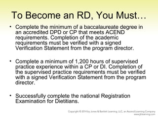 Chapter 5: Dietetics Education and Training | PPT