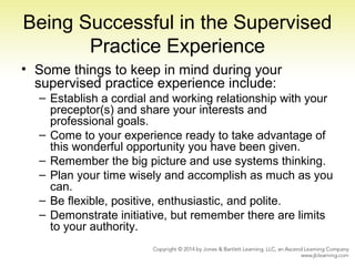 Chapter 6: The Supervised Practice Experience | PPT | Postgraduate ...