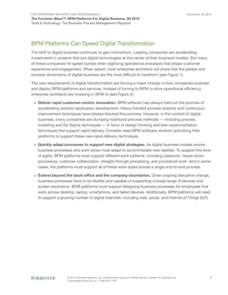 forrester-wave-bpm-platforms-for-digital-business-2015 | PDF