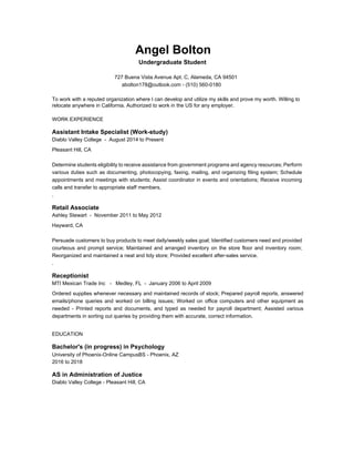 Angel Bolton_resume | PDF