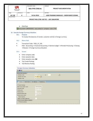 BSG-ITPD-2700 04c User Reference Manual FI Closing Activities | PDF