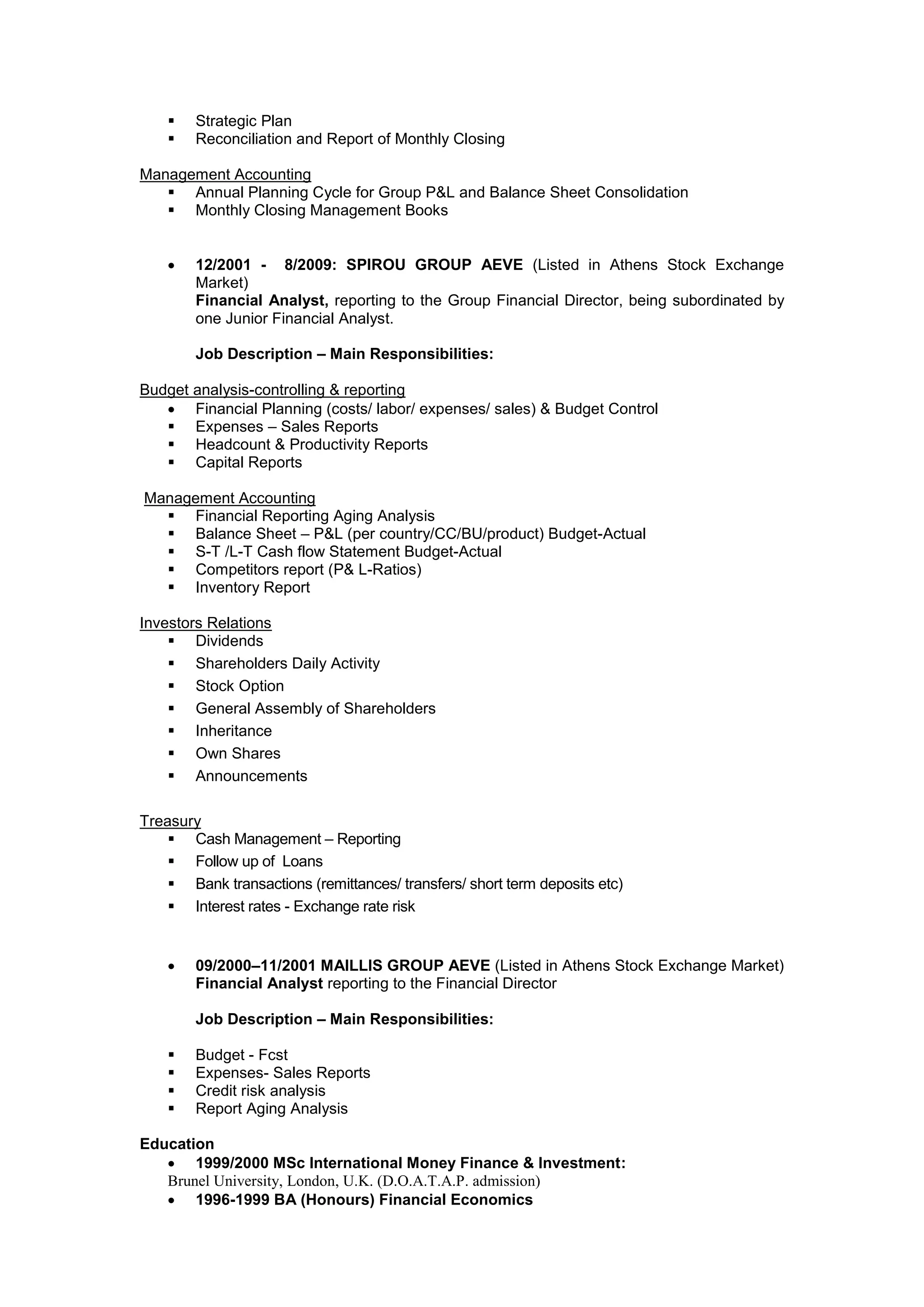 Mandila Athina C V | PDF