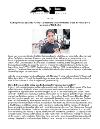 The Gunz Show - Press Pack | PDF | Talk Show | Genres