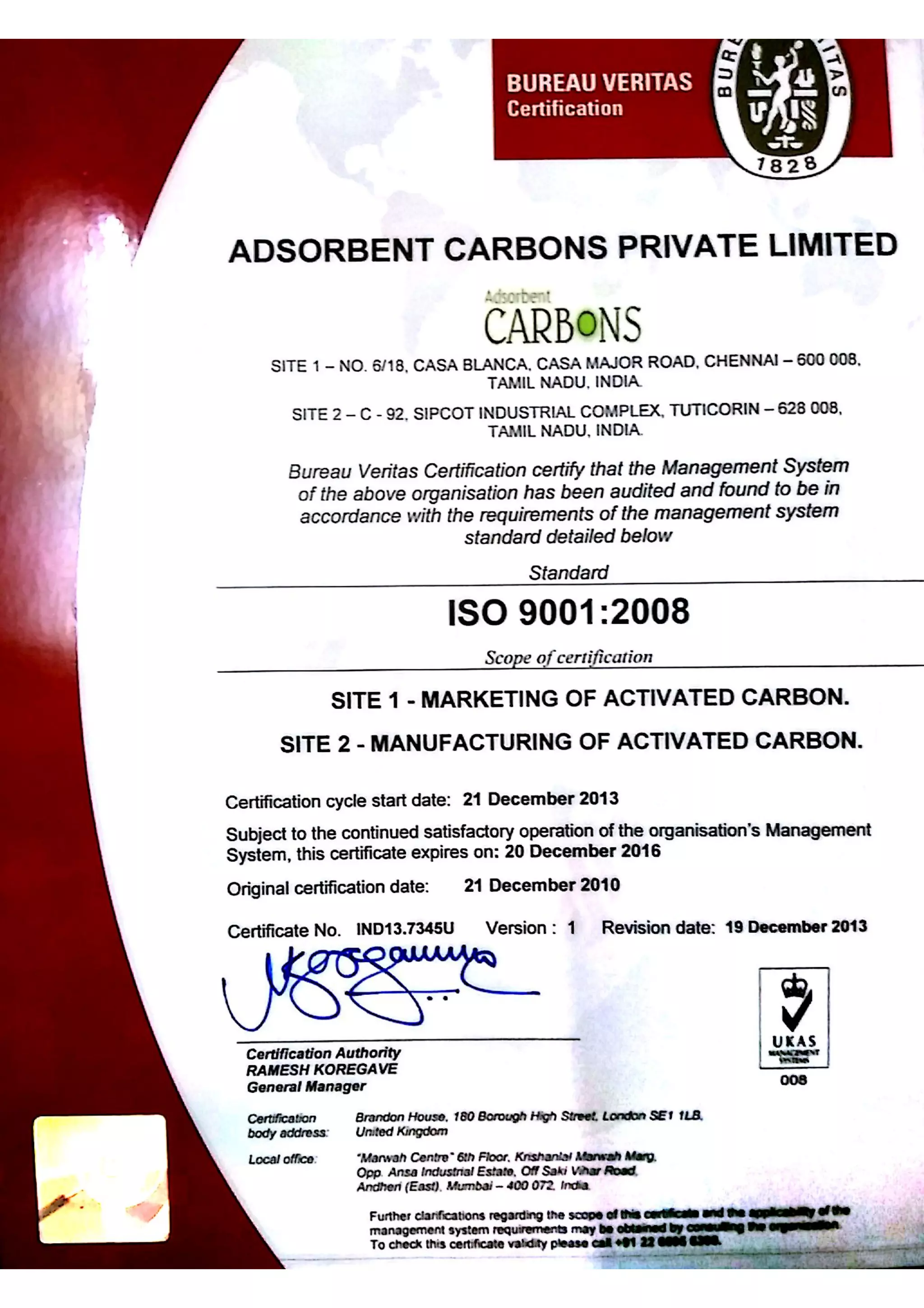 ACL ISO certificate | PDF