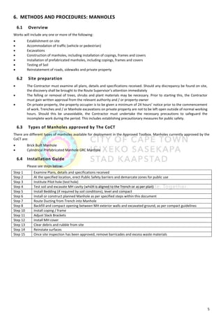 Telecoms Document Manholes v1.1 - under Bergstan review 2016 | PDF