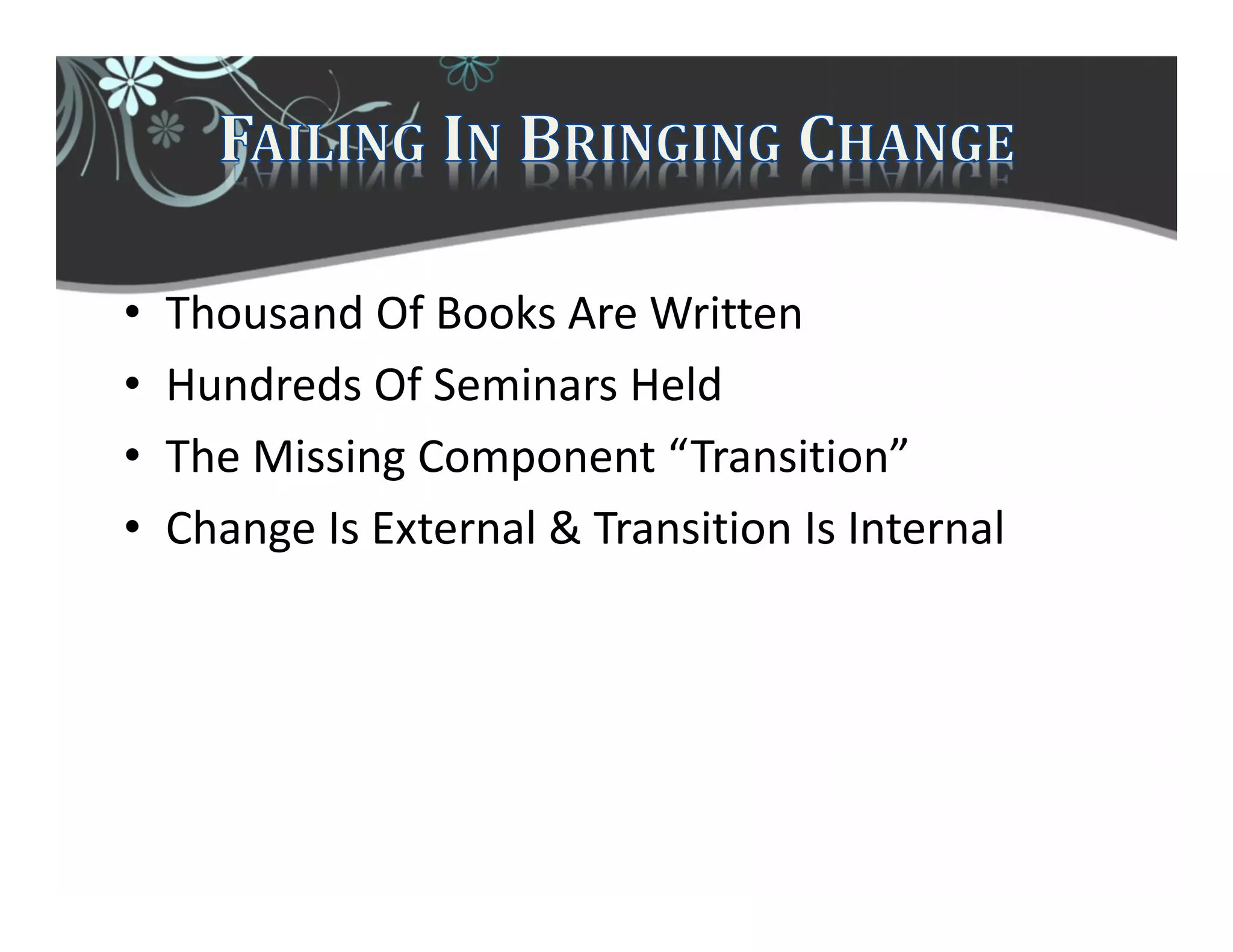 Leading Transition A New Model For Change | PPT