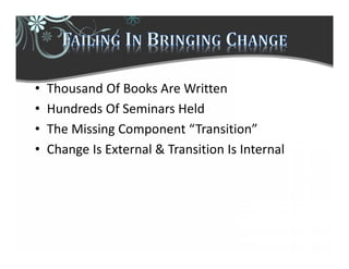 Leading Transition A New Model For Change | PPT