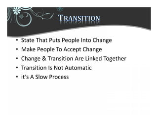 Leading Transition A New Model For Change | PPT