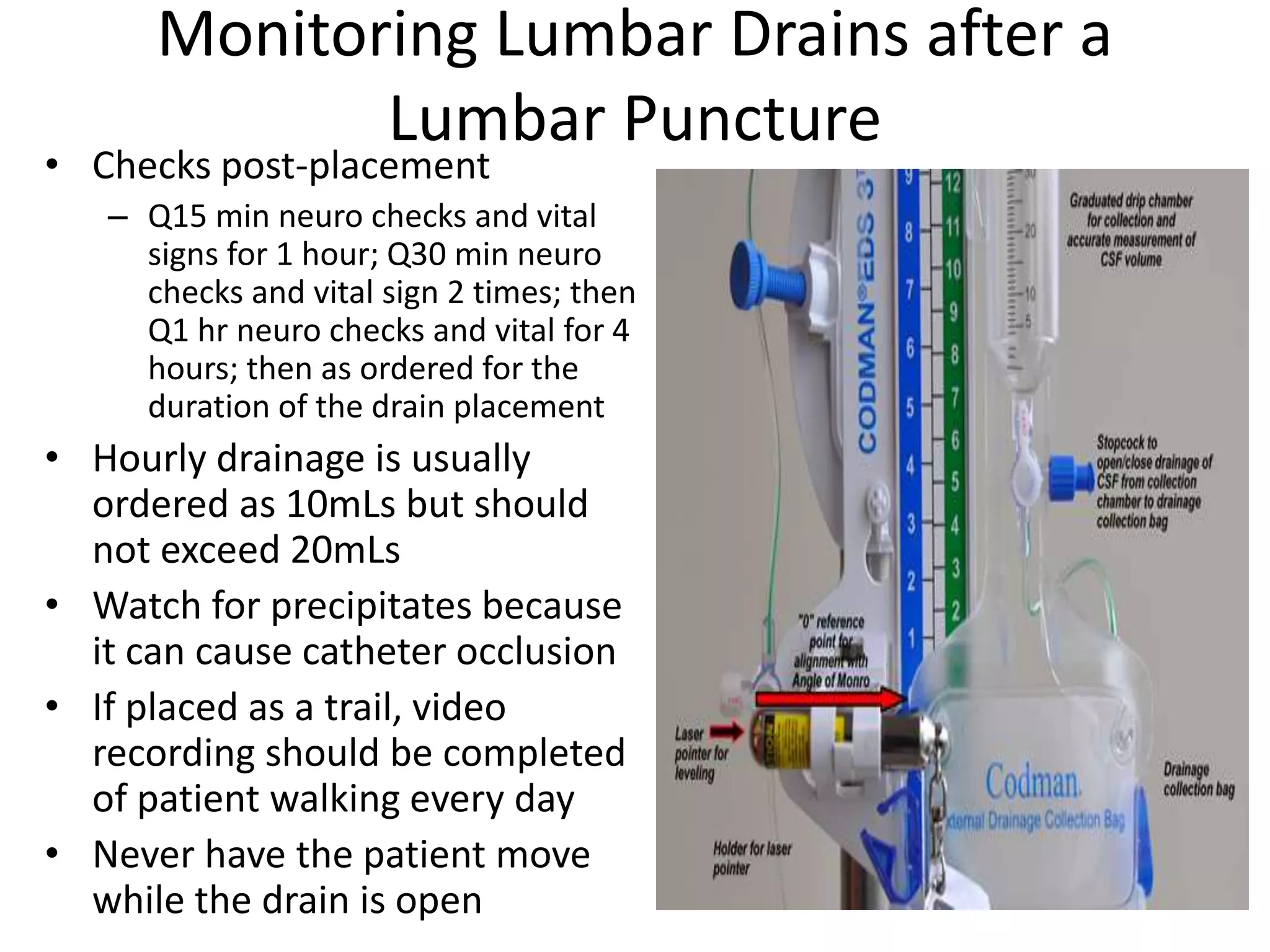 Lumbar Drains | PPTX