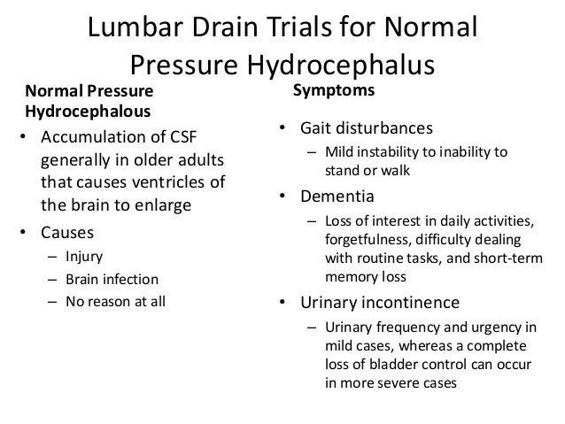 Lumbar Drains
