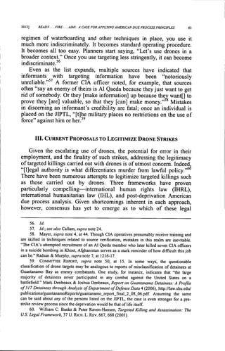 READY . . . FIRE . . . AIM! A CASE FOR APPLYING AMERICAN DUE PROCESS ...