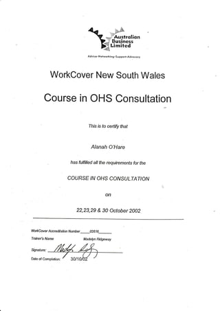 OHS | PDF | Medical Health