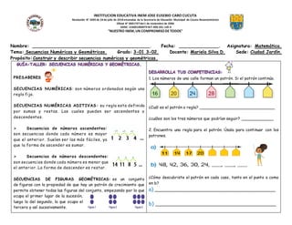 secuencia didactica de matematicas para grado segundo de primaria | PDF