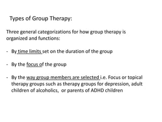 Group and family psychotherapy | PPTX