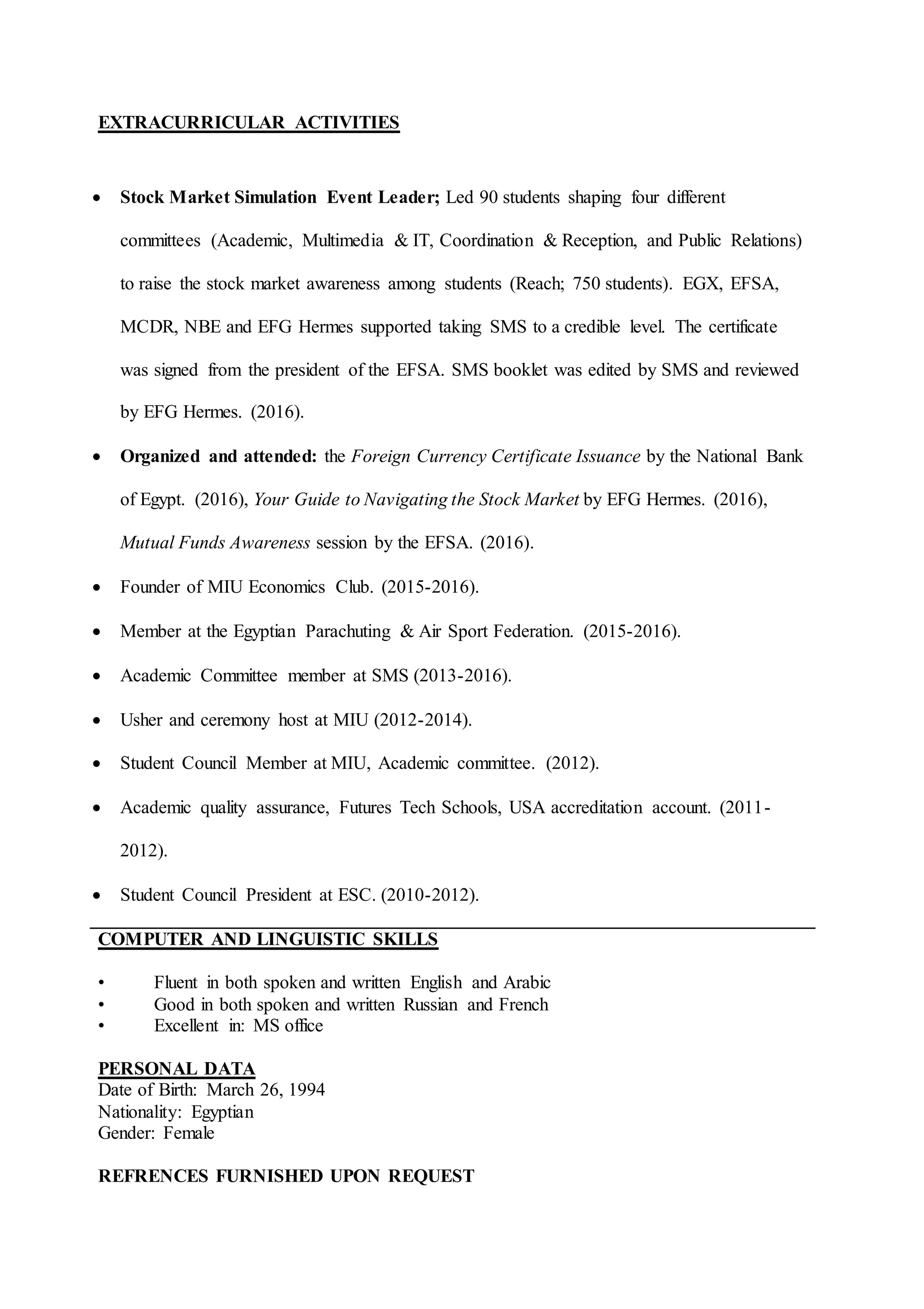 Noha Fahmy CV | DOCX