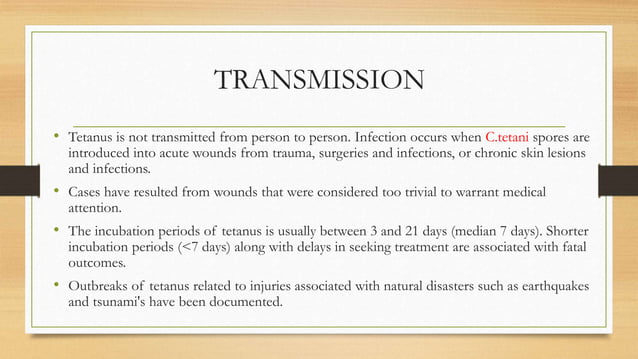 Clostridium tetani (tetanus) - causes, symptoms, diagnosis, treatment ...