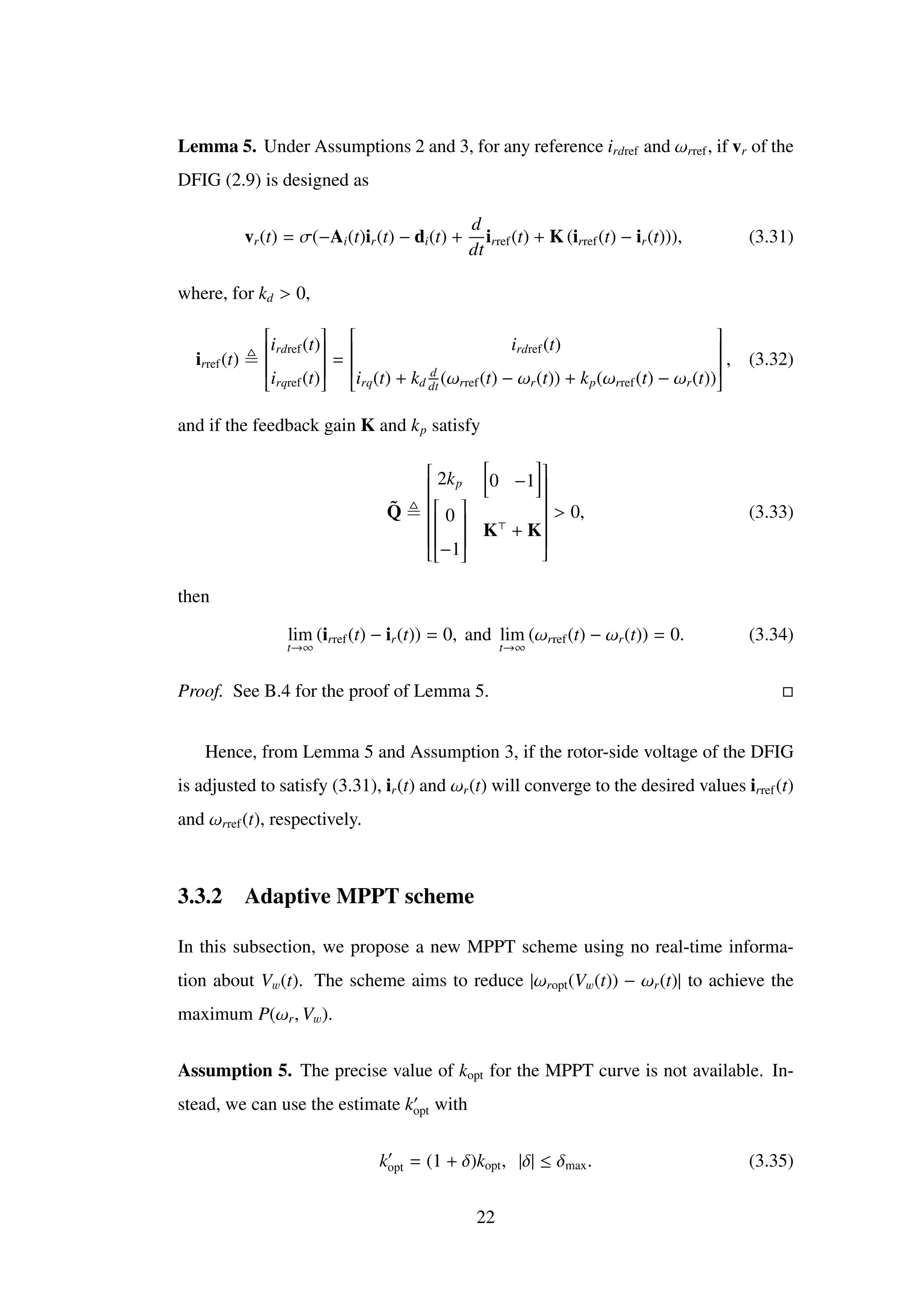 Maximum Power Point Tracking of a DFIG Wind Turbine System 786328456 | PDF
