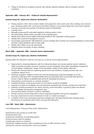 Karen Goddard CV new version draft 1 | PDF