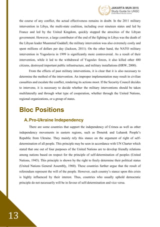 Jakarta MUN 2015 UN Security Council Study Guide | PDF