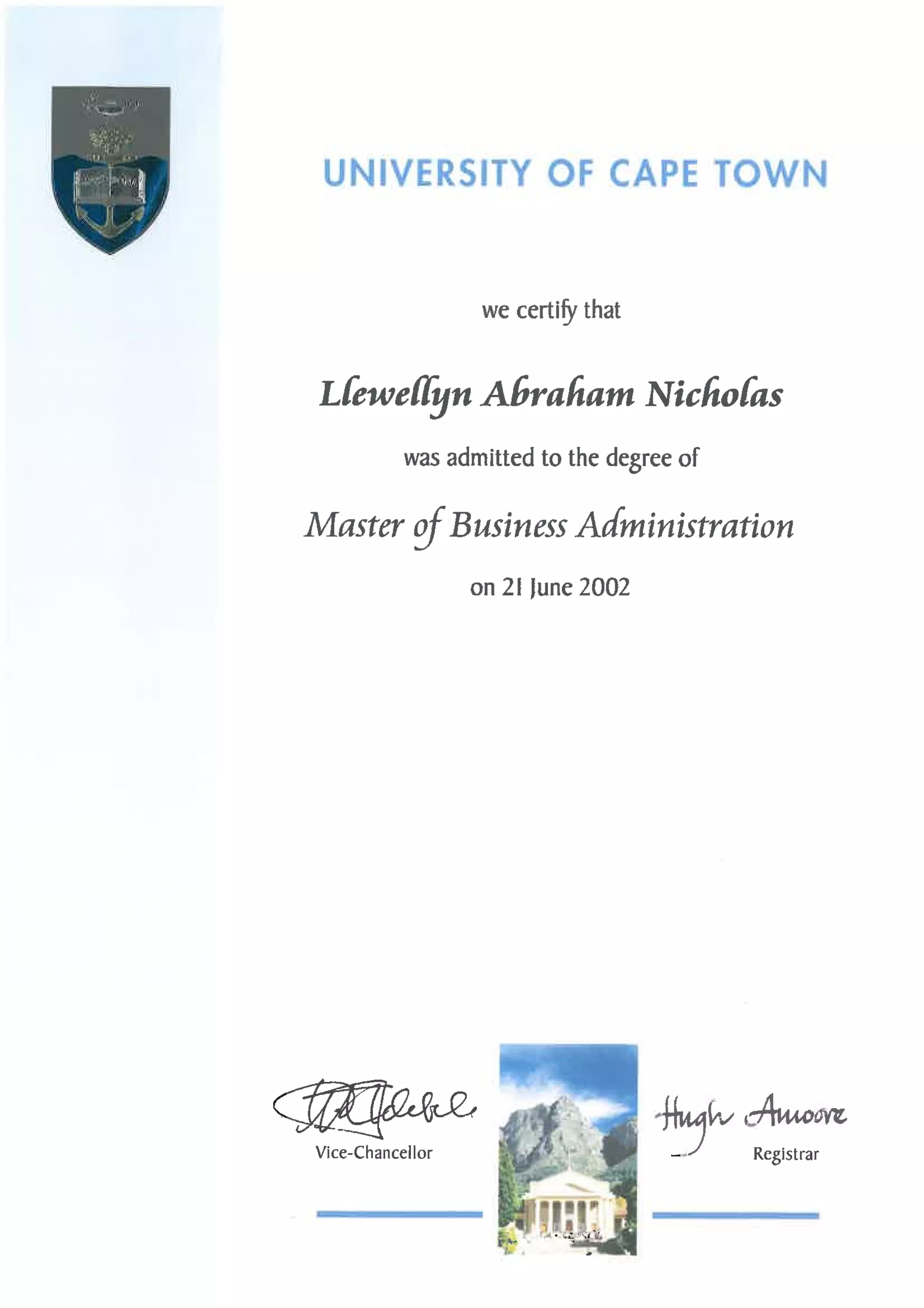 MBA certificate&results | PDF