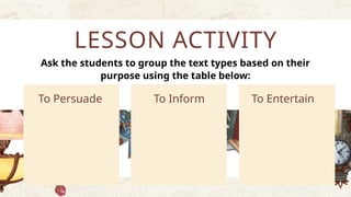 ENGLISH-7-LESSON-5-Types-and-Purposes-of-Literary-Text.pptx