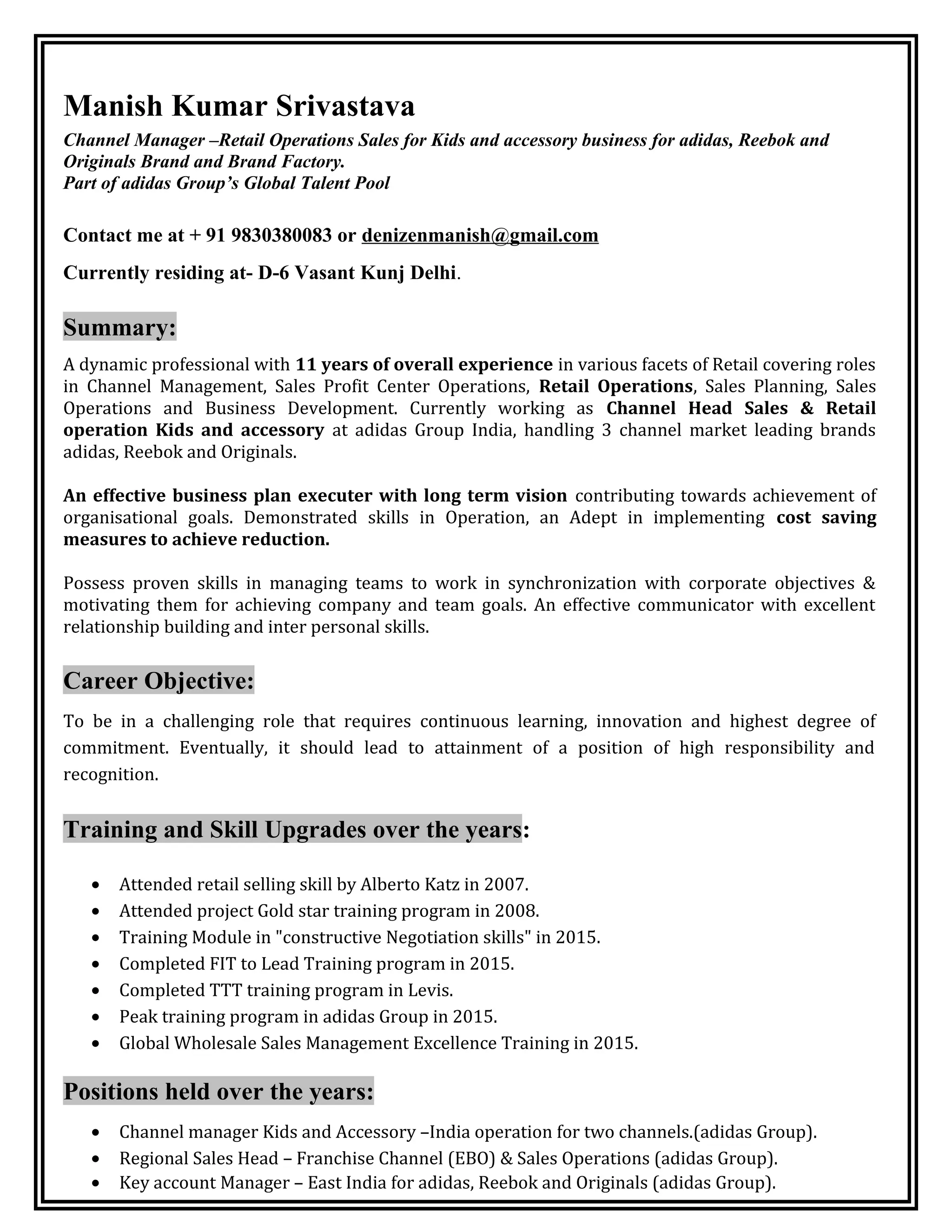 Manish Kumar Srivastava | DOC