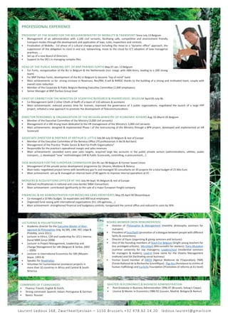 Ledoux Laurent - Curriculum Vitae CV Novembre 2015 | PDF