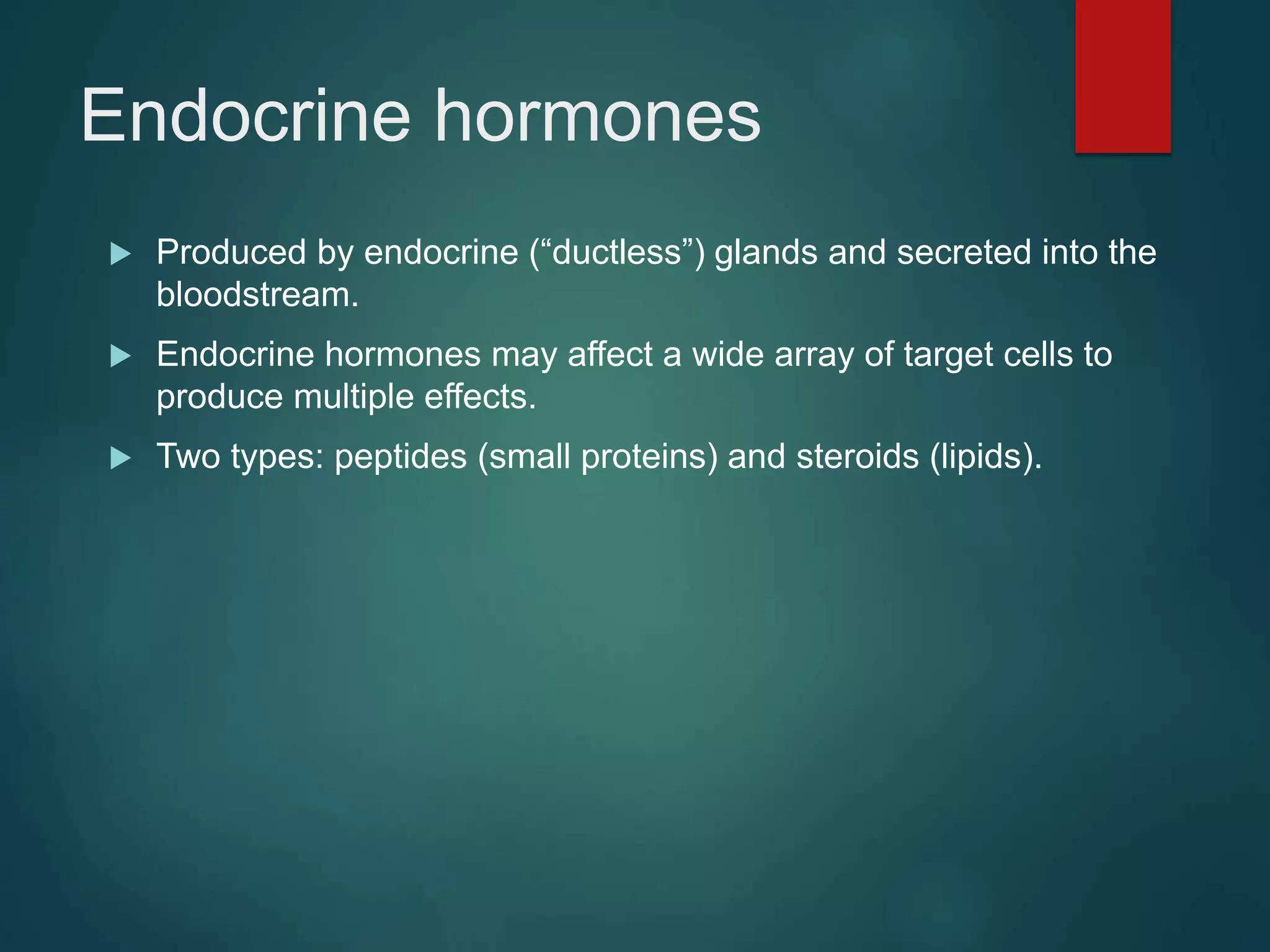 Endocrine system Physiology | PPT