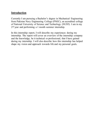 Internship Summary | DOCX