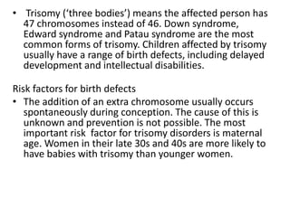 genetics disease chromosome related patho anatomy | PPTX