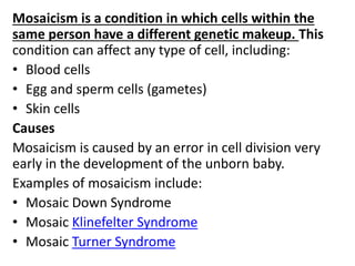 genetics disease chromosome related patho anatomy | PPTX