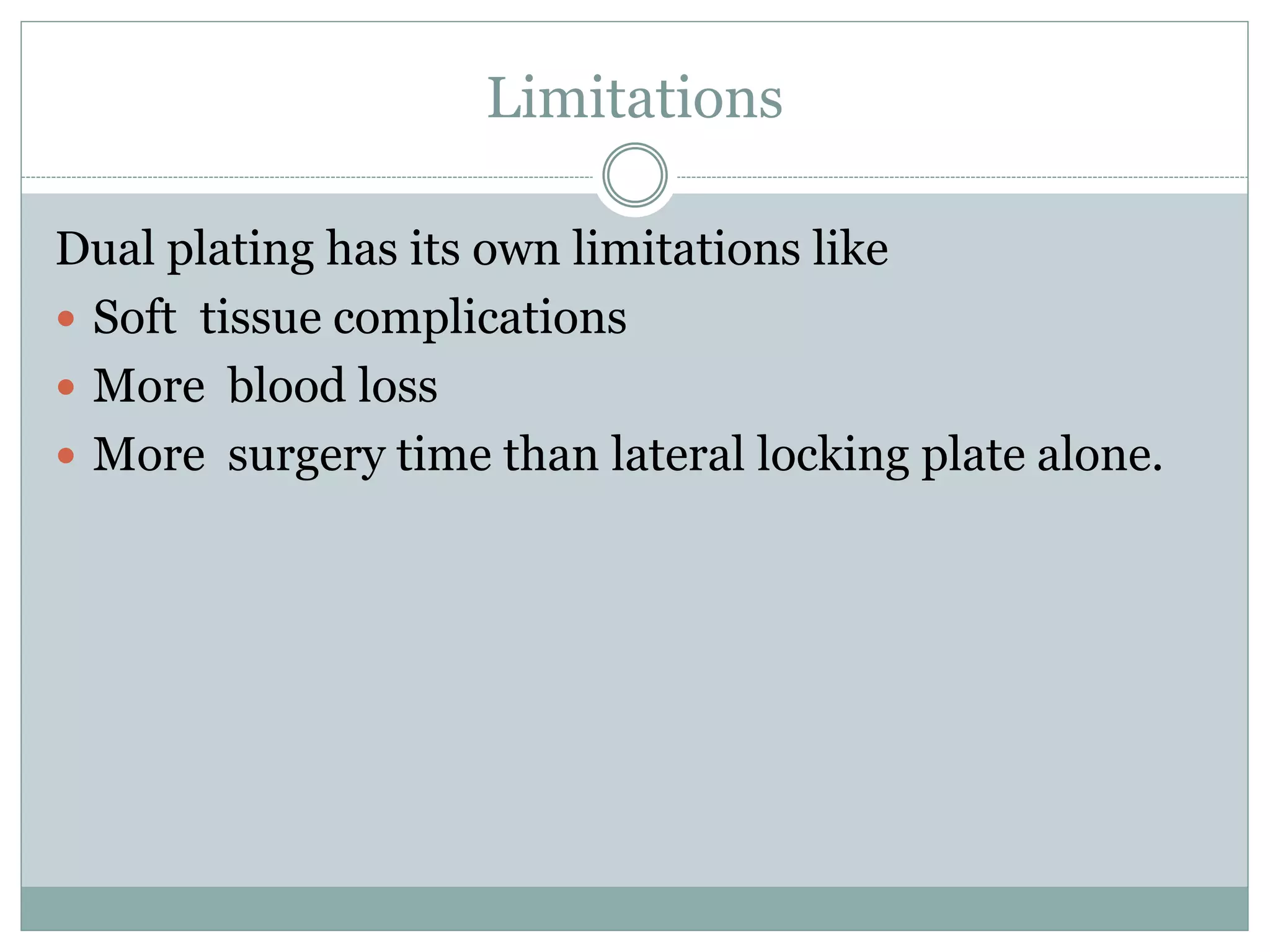 Comparative study of functional outcome of lateral locking plate ...
