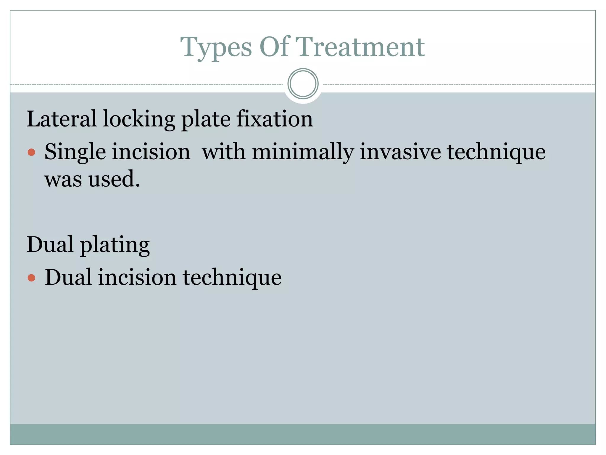 Comparative study of functional outcome of lateral locking plate ...