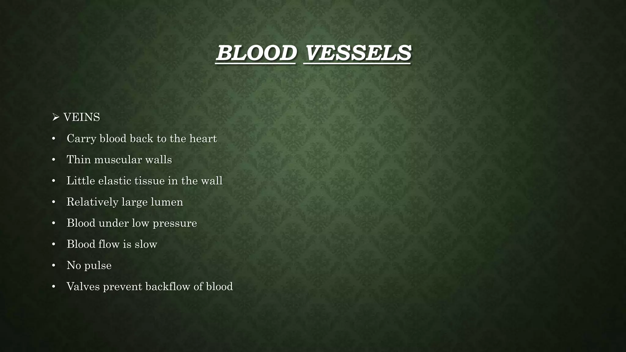 Properties of blood vessel walls medical physics | PPTX