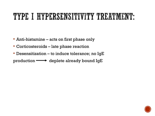 hypersensitivity type 1 | PPT | Allergies | Diseases and Conditions