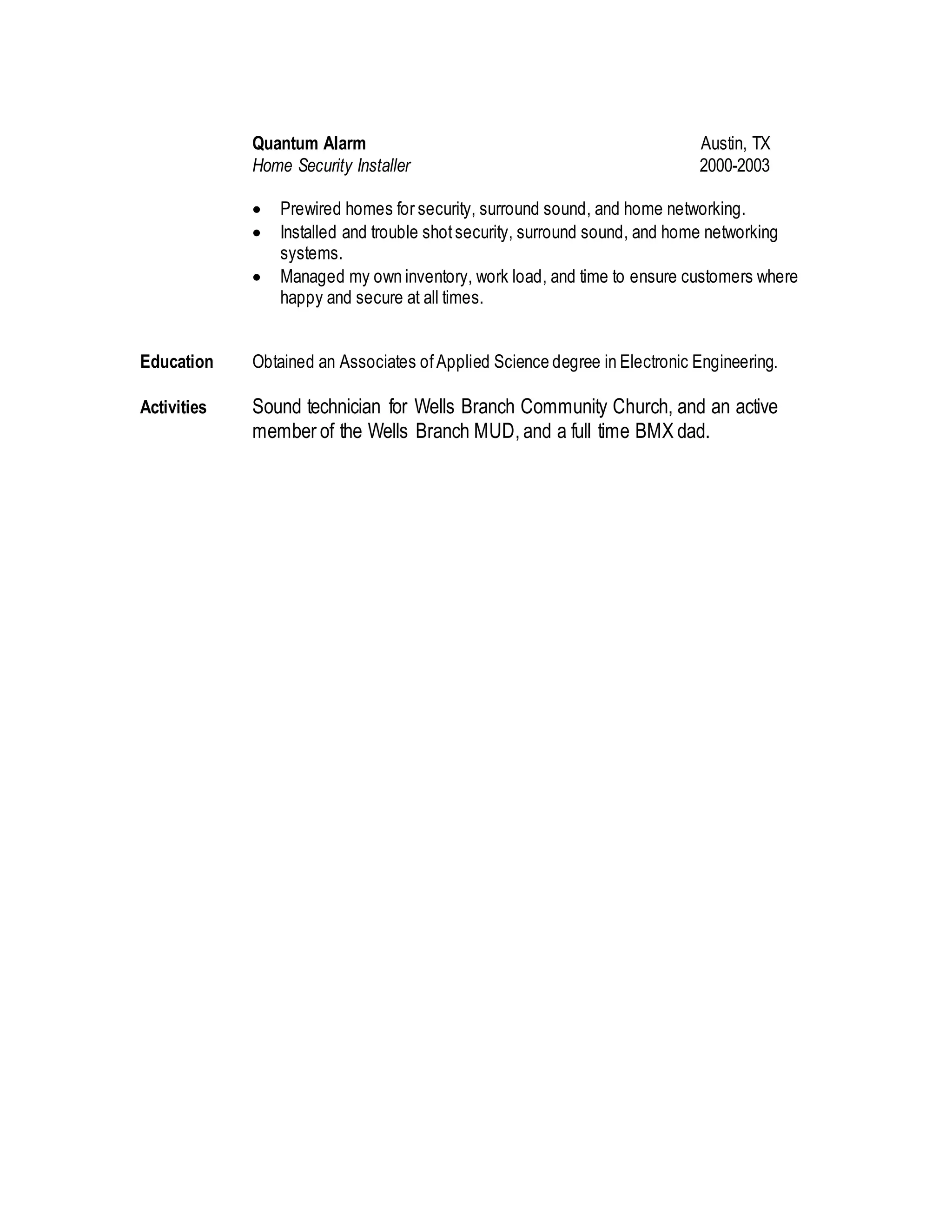 Thomas Escobar - Resume | DOCX | Business Administration | Business