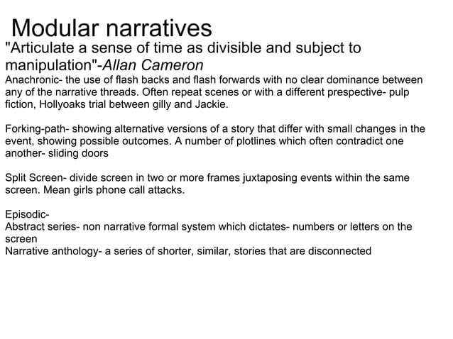 Narrative Theory | PPT