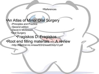 -apicoectomy in teeth with periapical lesions | PPT