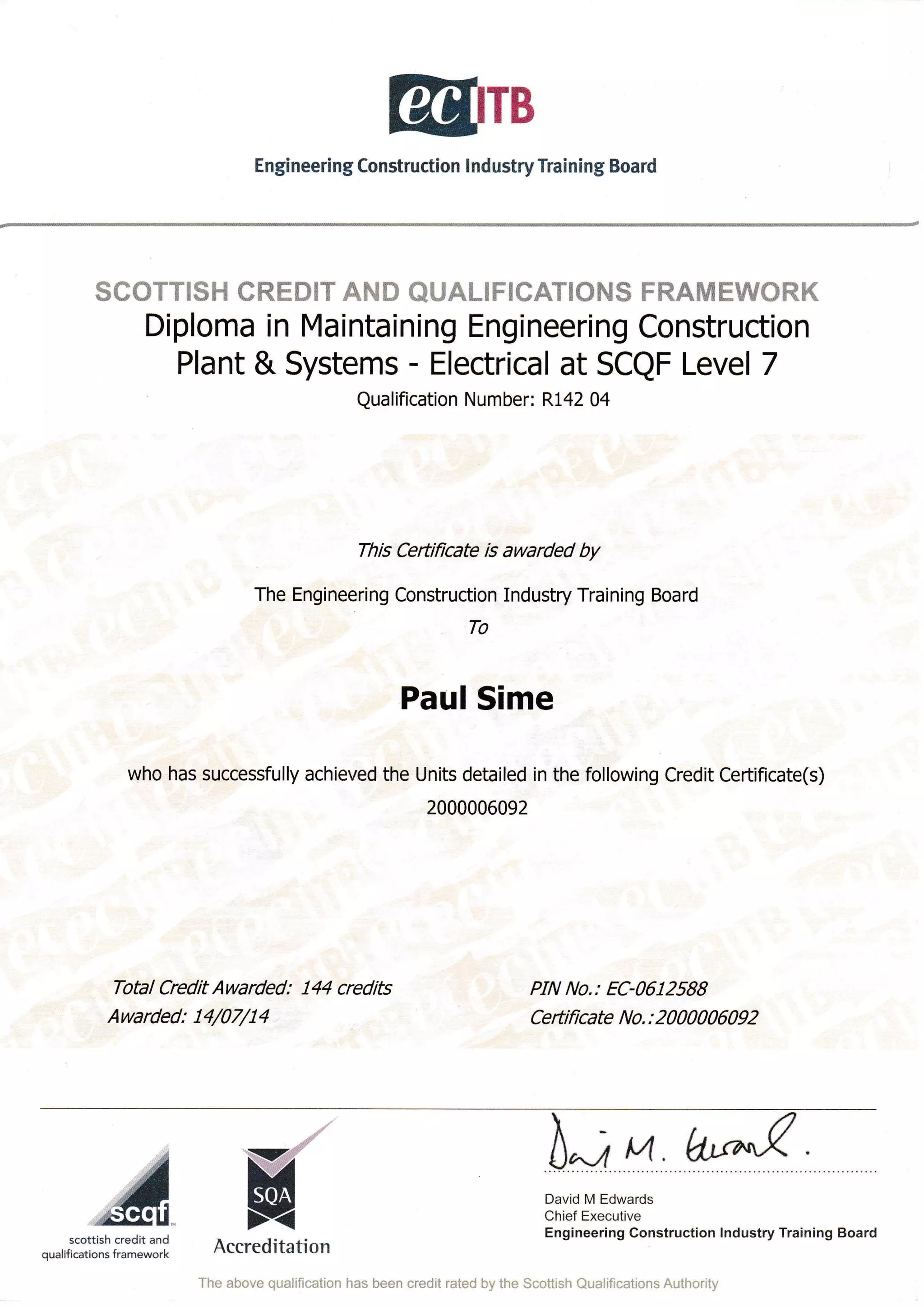 NVQ 1 (1) CERT | PDF