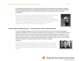 Program Digital Transformation 28-29 Jan 2016 | PPT