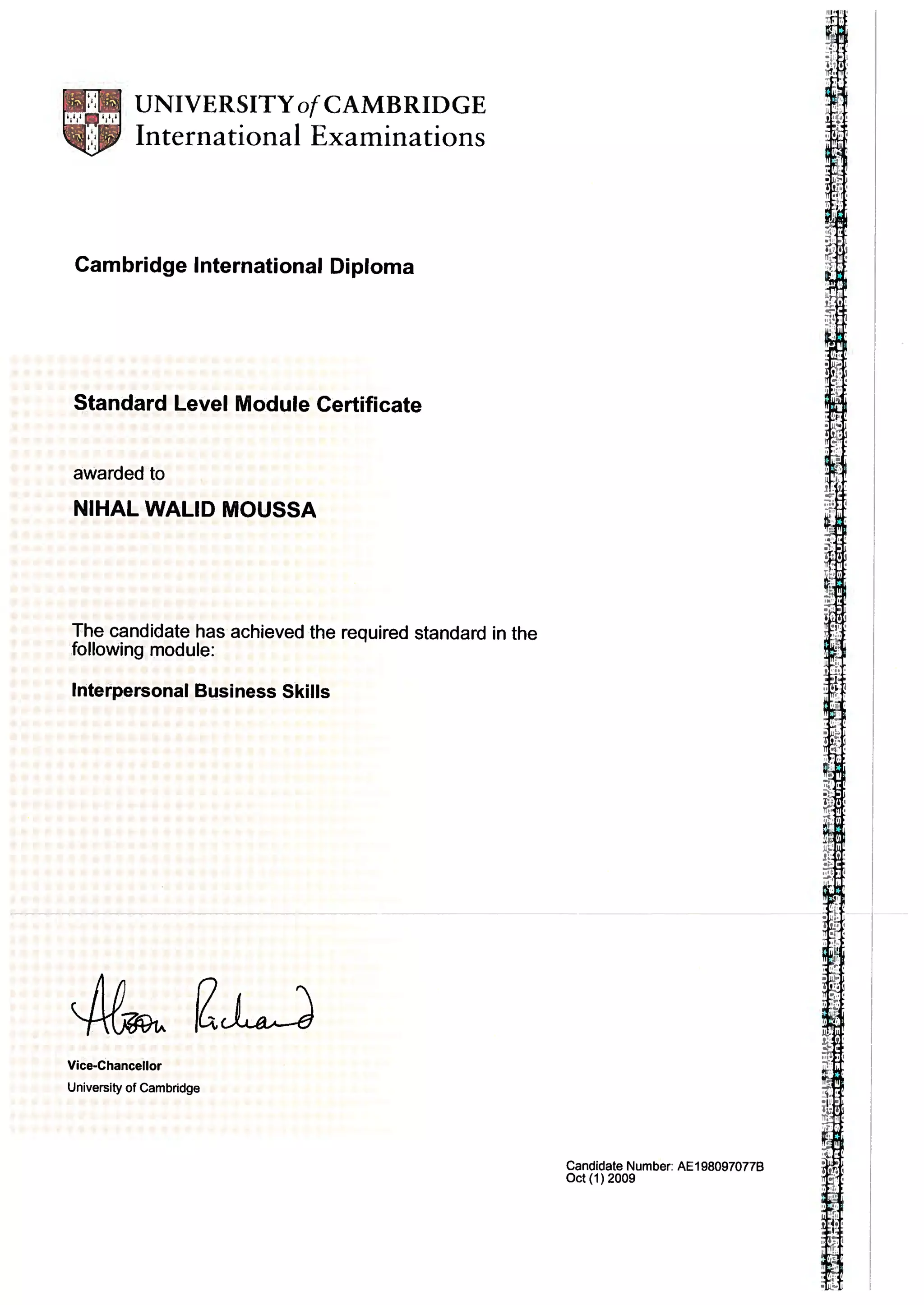 01 University of Cambridge - Diploma in Office Administration | PDF